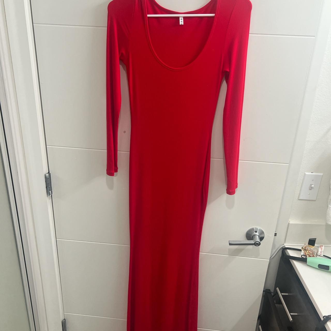 Skims dupe red dress feels and looks just like skims - Depop