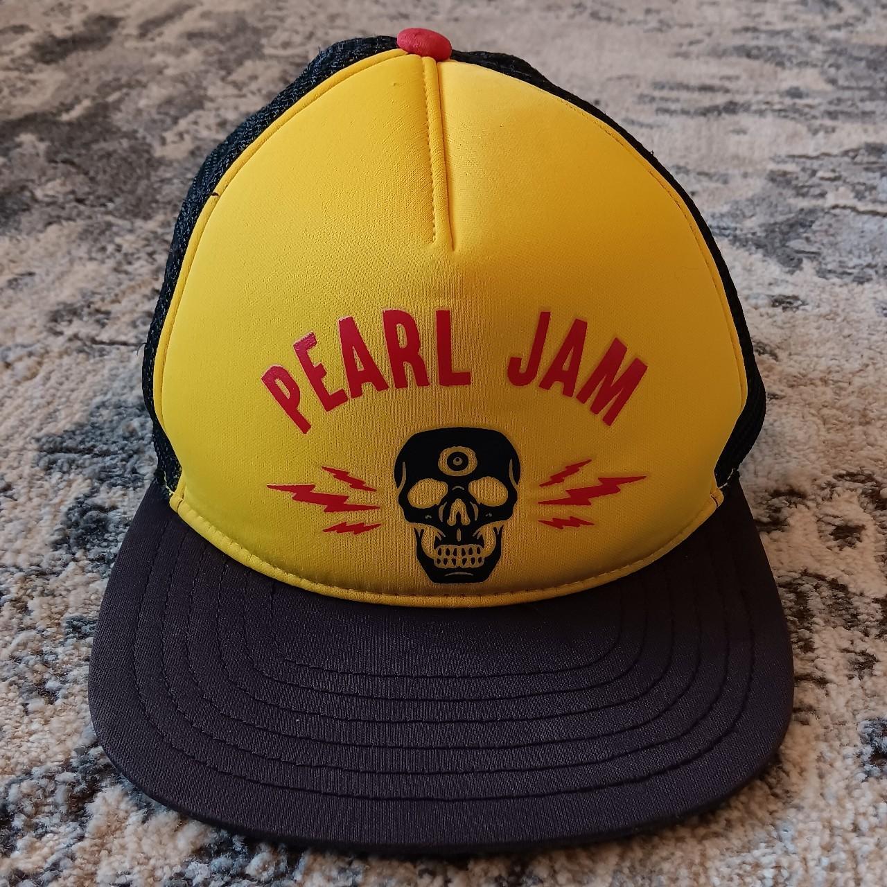 Pearl Jam Vintage trucker Snapback one Size fits... - Depop