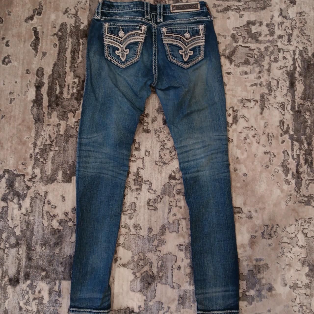 Y2k rock revil jeans Size 29W All the hardware... - Depop
