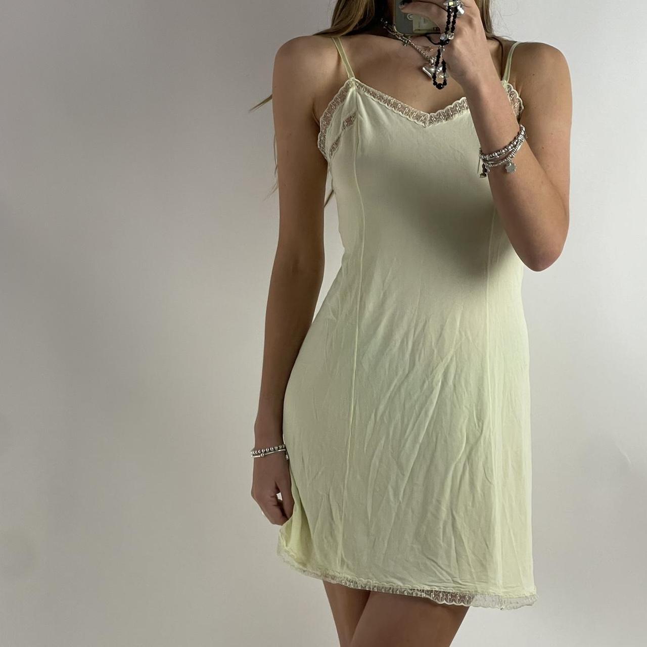 Vintage pastel colours cocotte style mini flip dress... - Depop