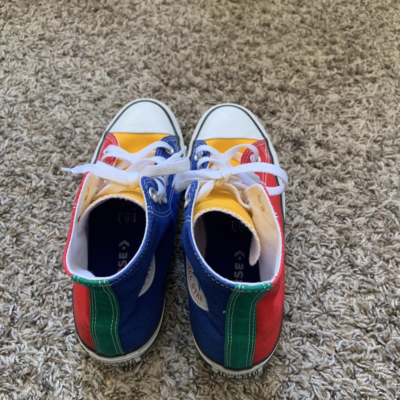 Converse Multi Color High tops Size US 8 Retail:... - Depop