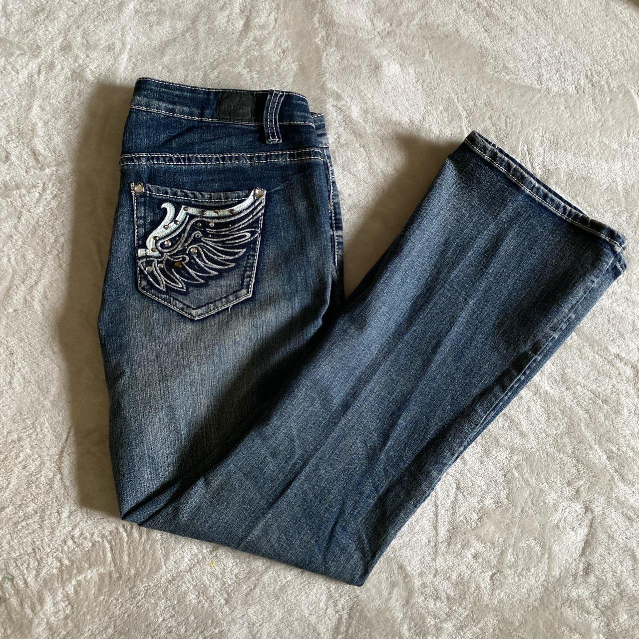 ️READ BIO ️ 💎 Love Nation Angel wing jeans 💎... - Depop