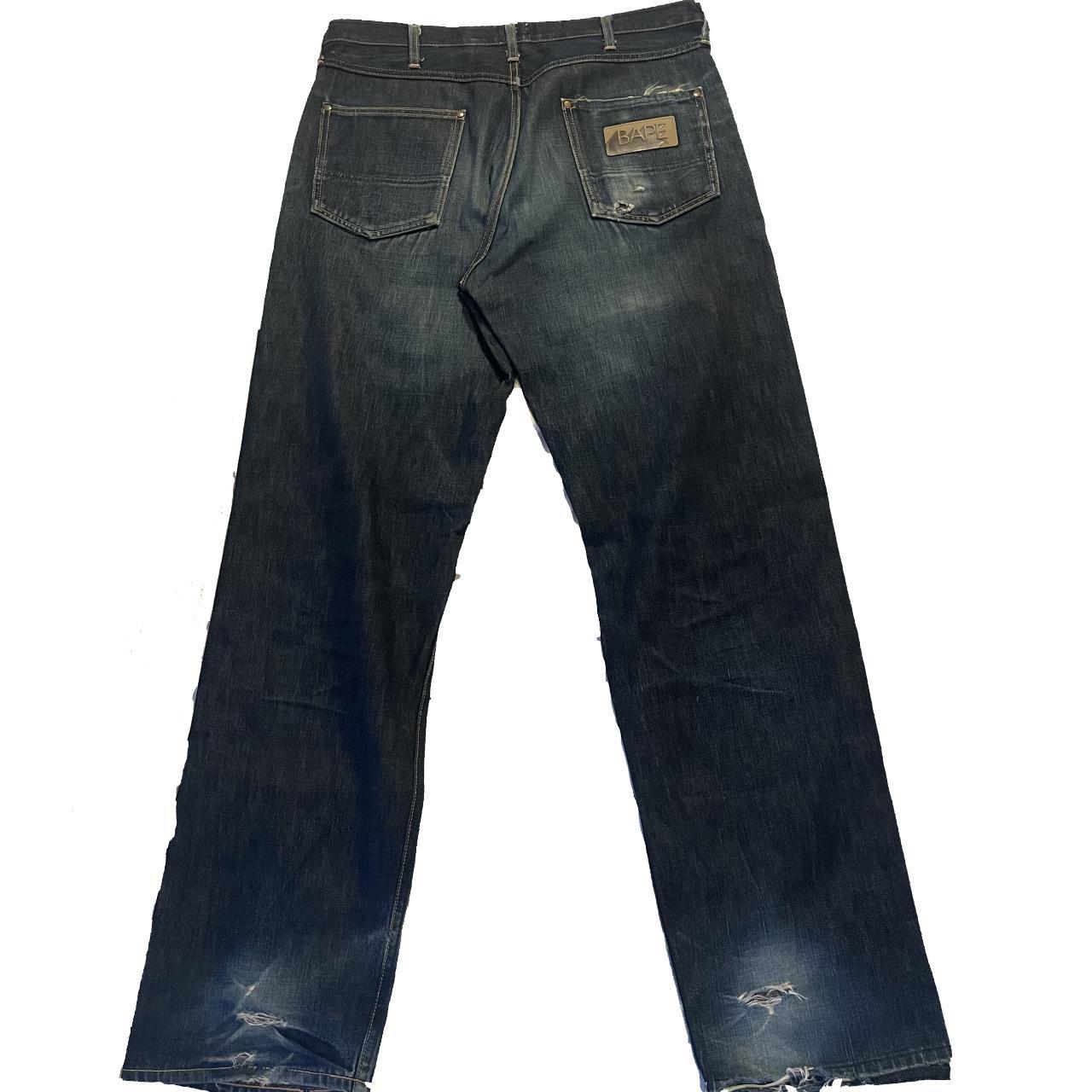 Authentic Bapesta Twinsta Jeans - Size: 35" Waist... - Depop