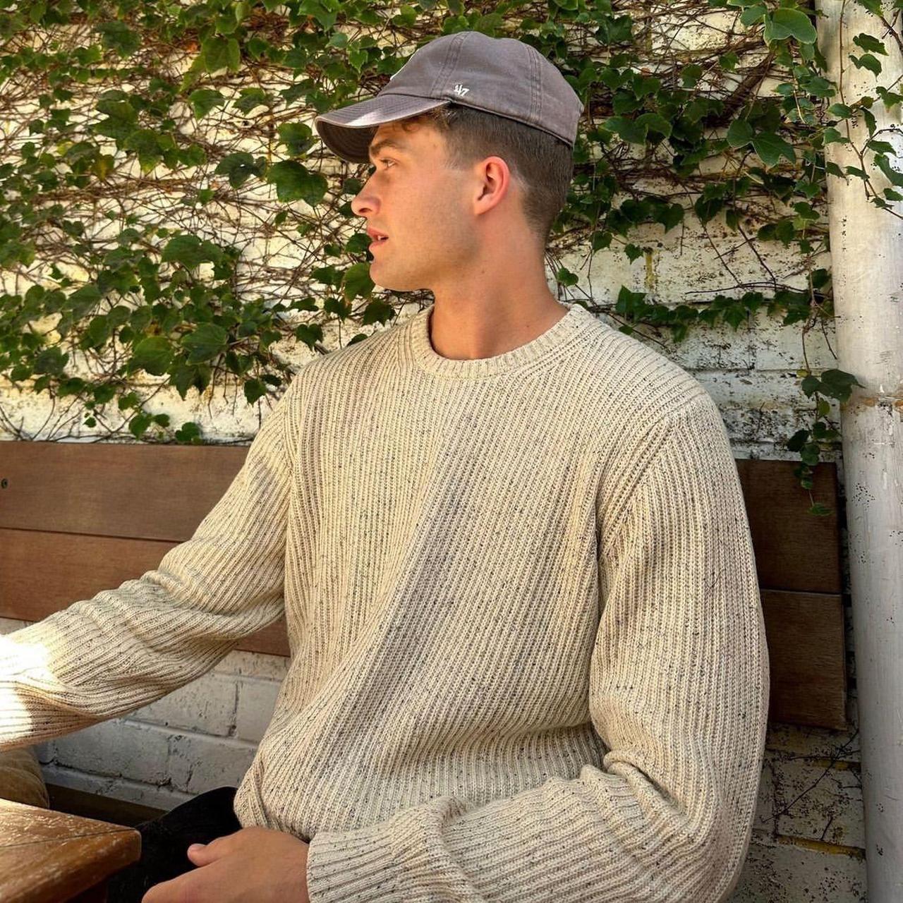 Mr simple fisher organic chunky knit... - Depop