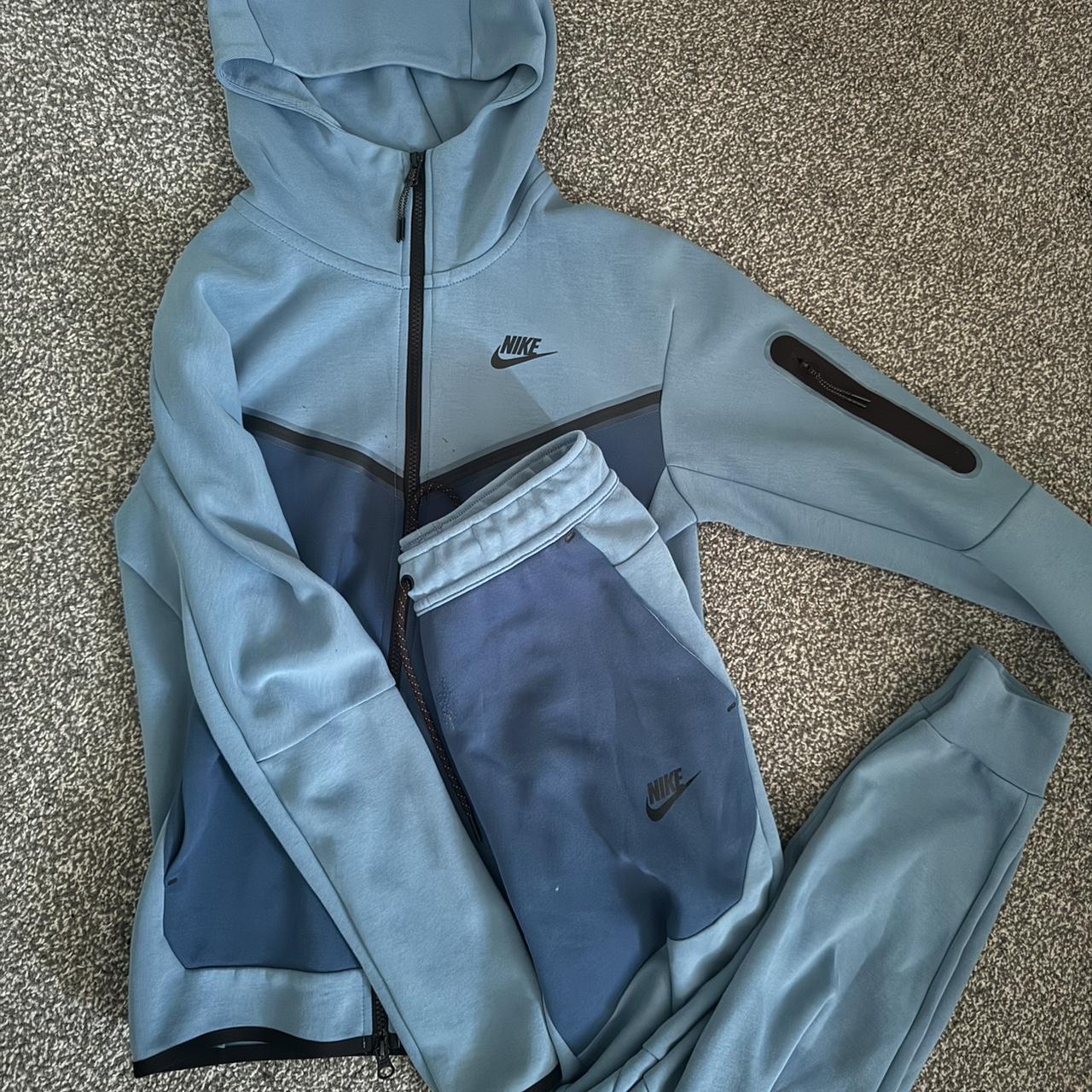 Baby Blue Nike Tech Fleece🦋 Both peices size XS but... - Depop