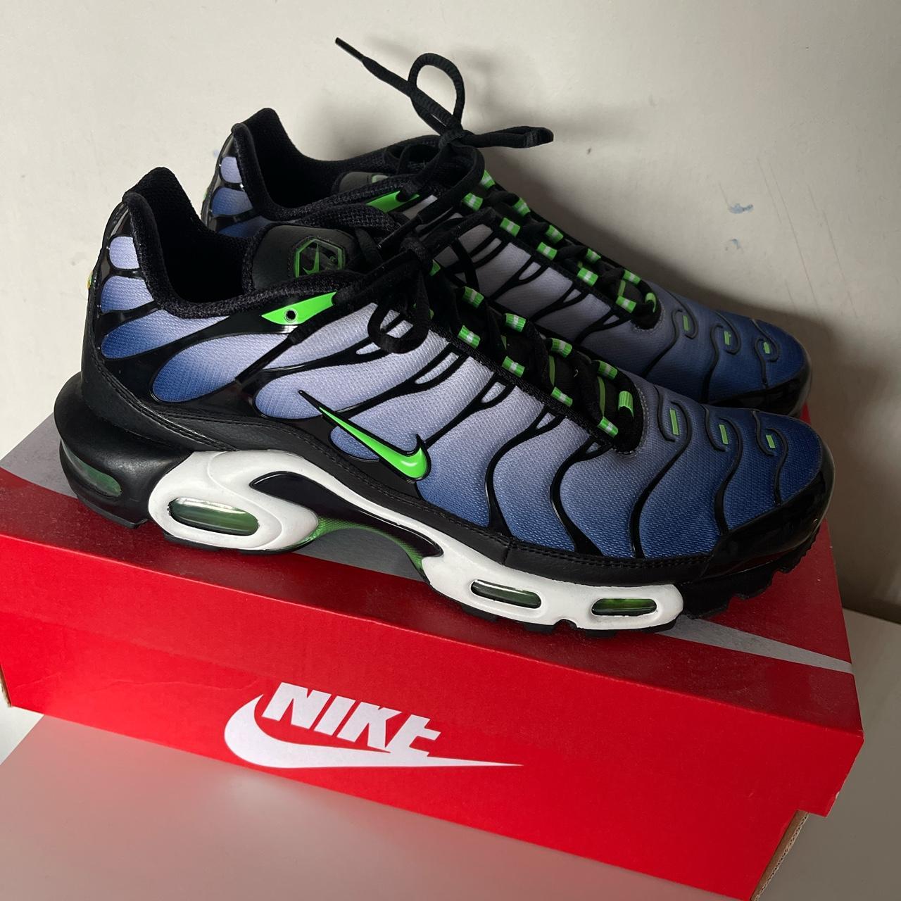 Nike air max plus TN Black scream green #airmax... - Depop