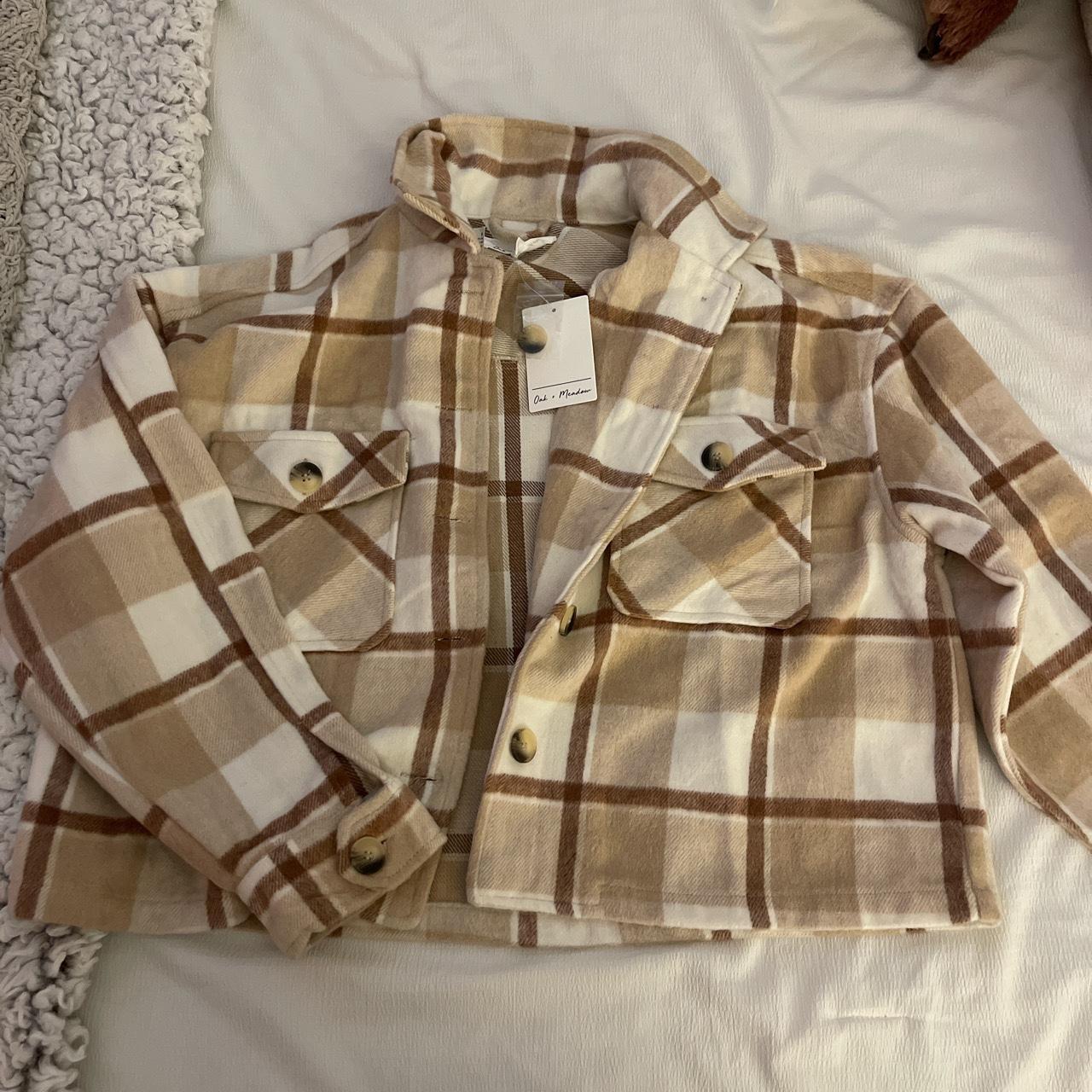 TAN SHACKET 🍂🎃 Super cute fall shacket, NWT never... - Depop