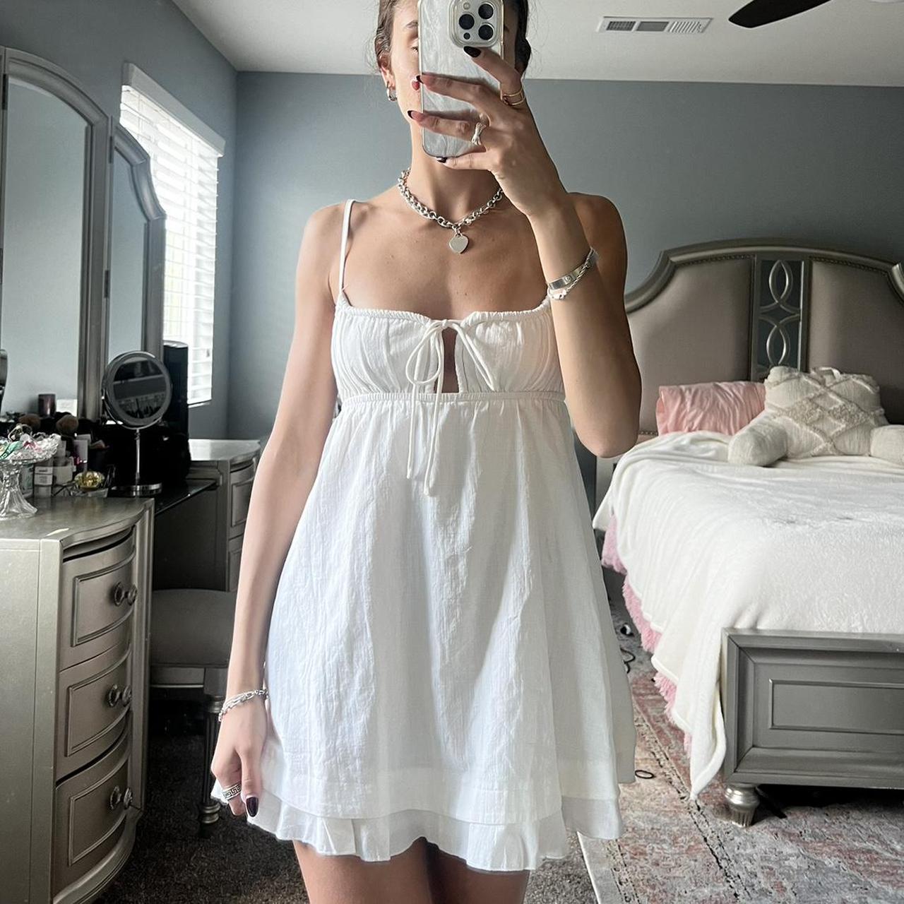 Princess Polly White Mini Dress Size 0 No Depop
