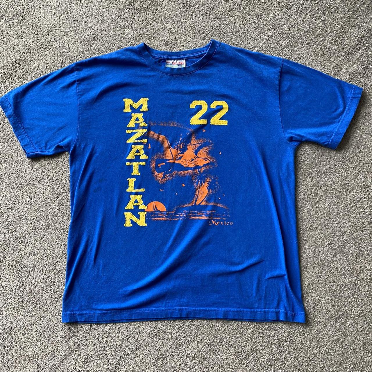 mazatlan ‘22 ~ 22” pit to pit • faded stains on... - Depop