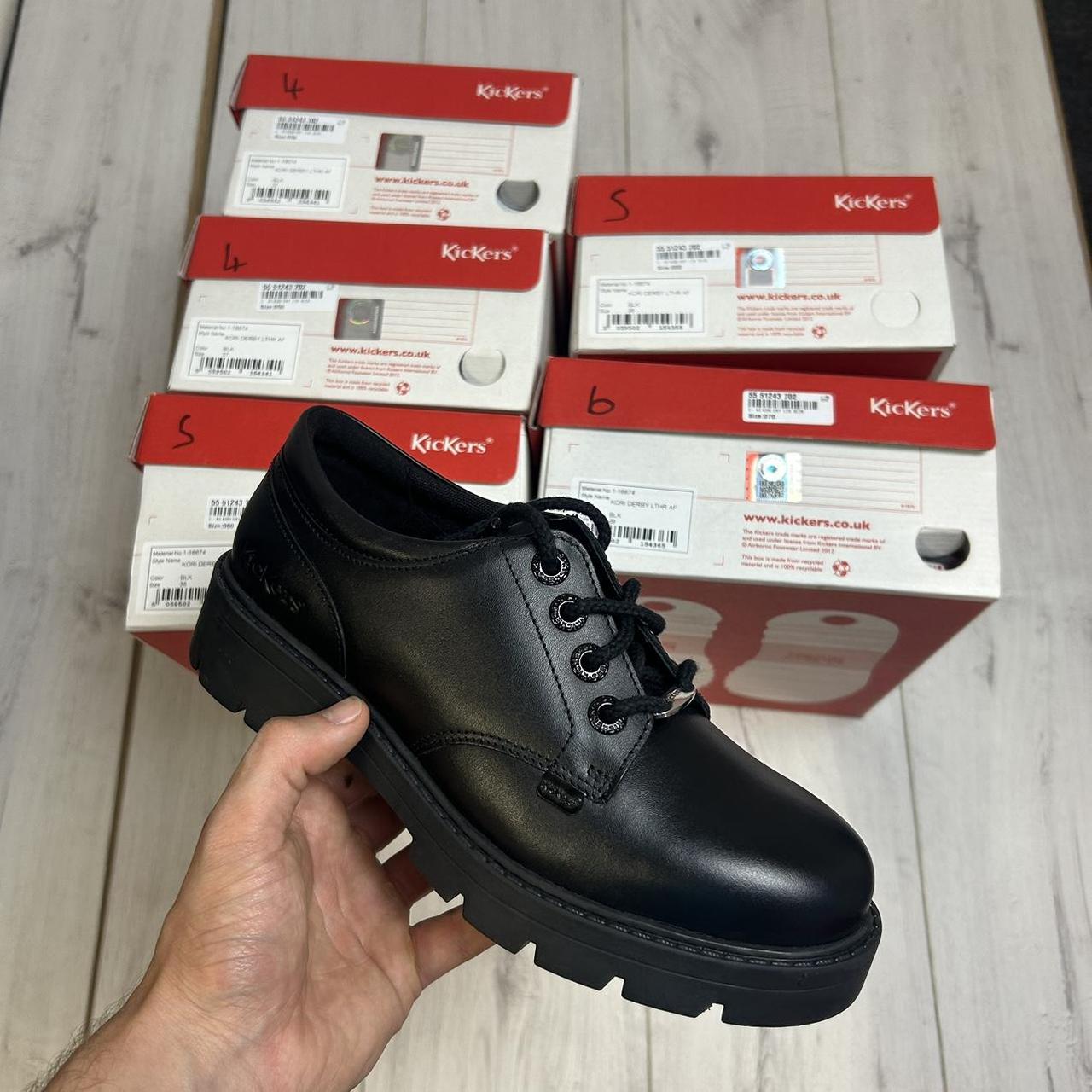 Kickers Low Leather Black Product Description:... - Depop