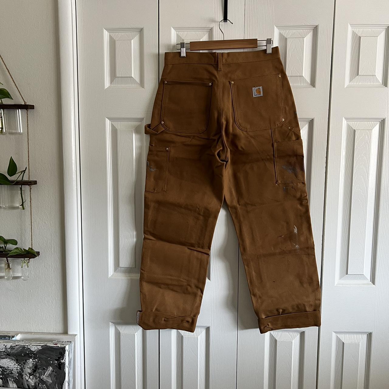 carhartt double knees painted size: 31x32 - Depop