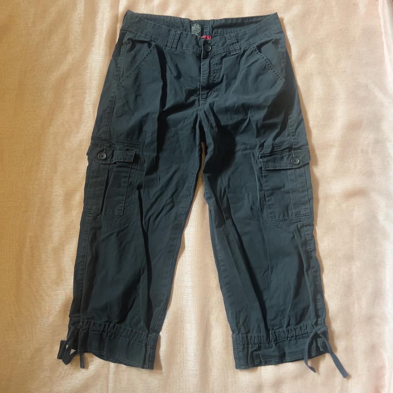 JAG Women's Black and Grey Trousers | Depop
