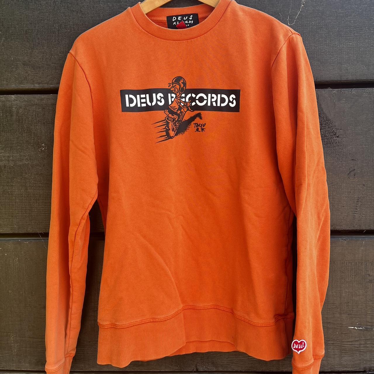 really cool deus records sweater !! size small... - Depop