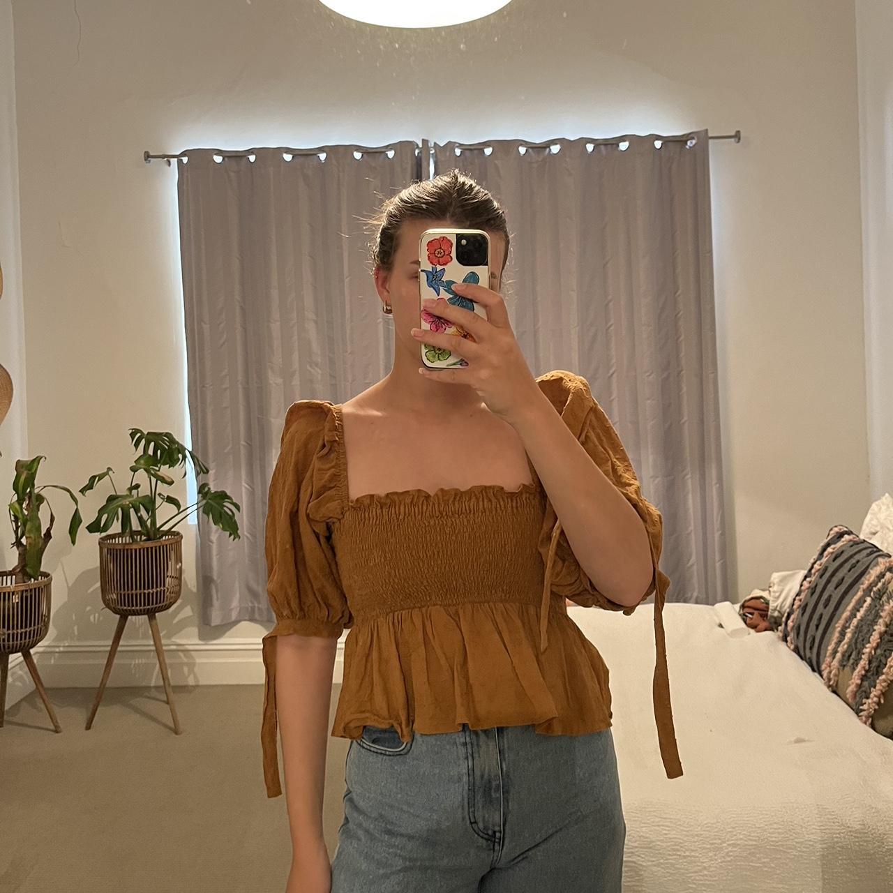 Opia off the shoulder top Cans be worn either on or... - Depop