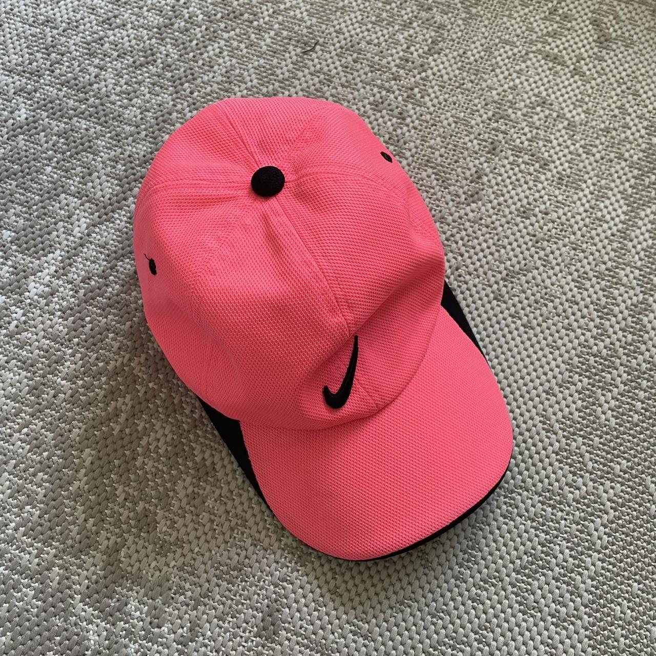 Bright neon pink Nike cap. Size L. | Depop