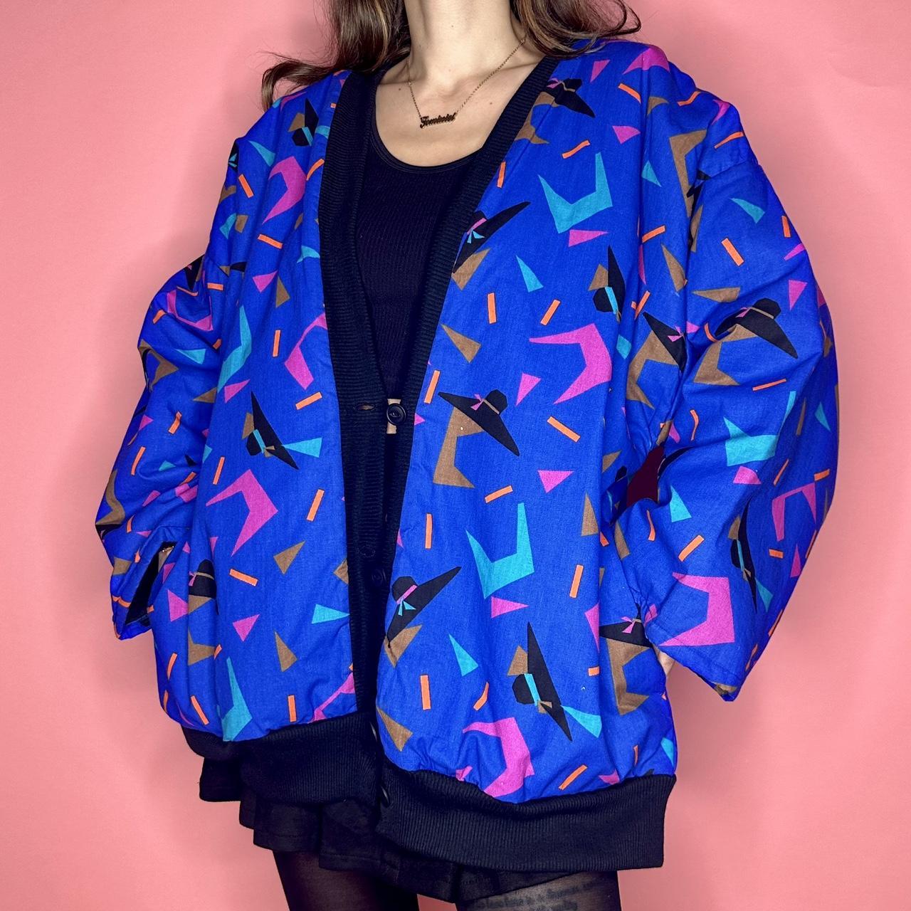 Vintage Patterned Jacket Vintage 80s 90s Langtry... - Depop