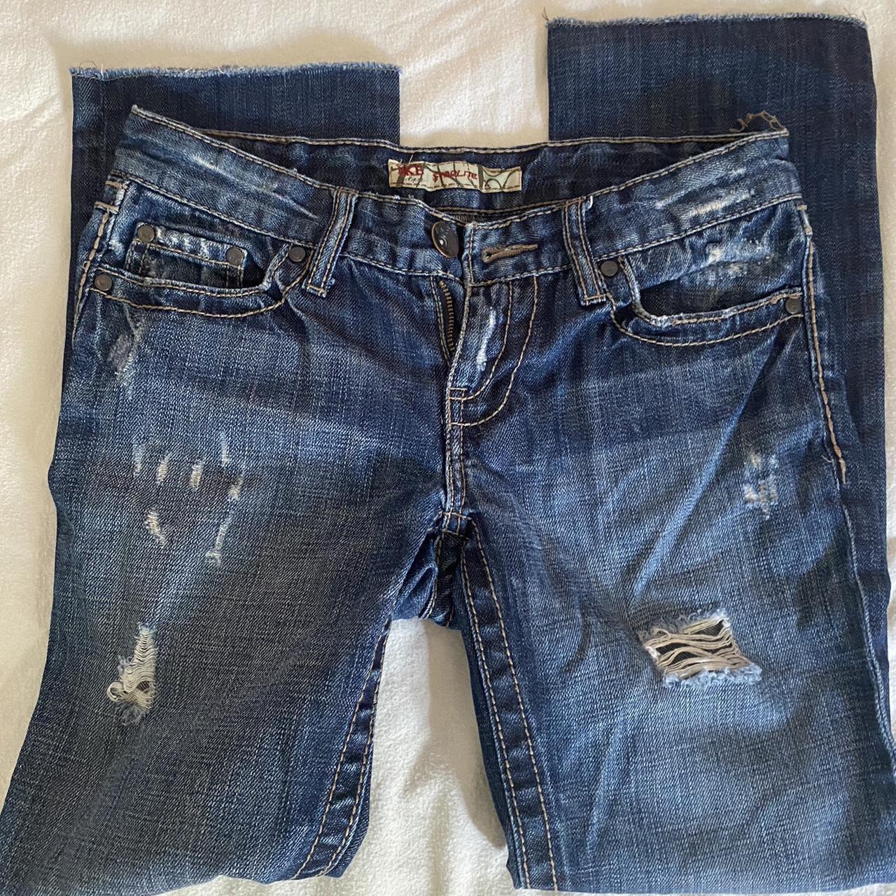 Vintage lowrise BKE denim jeans -very cute brown... - Depop