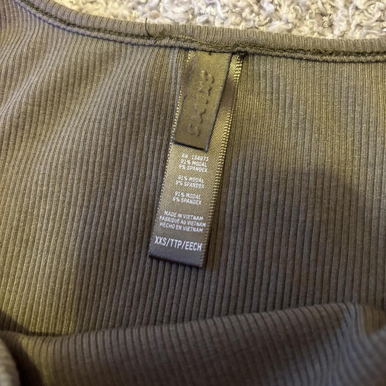 Skims khaki / army green soft lounge mini slip... - Depop