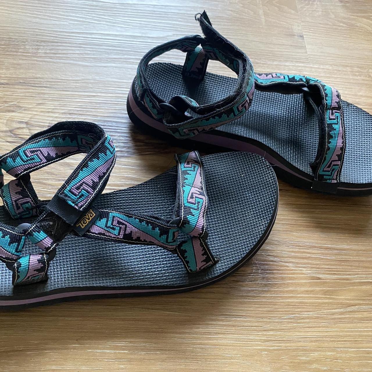 Teva Sandals! Limited edition vintage pattern.... - Depop
