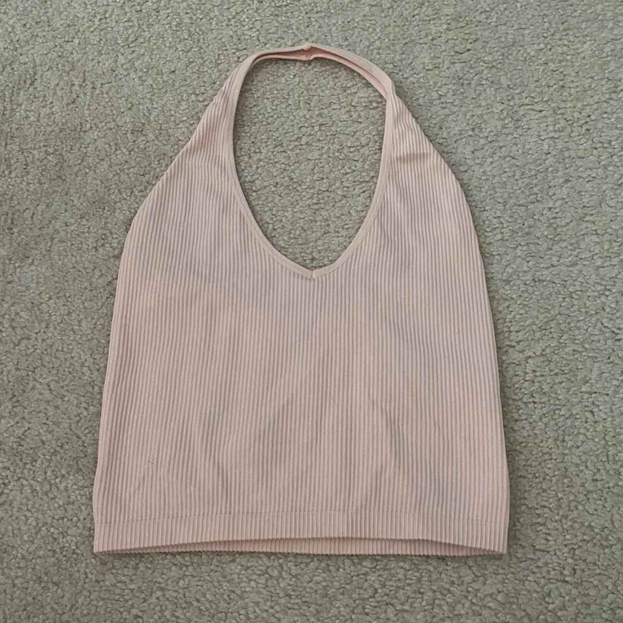 pale pink urban outfitters out from under halter... - Depop