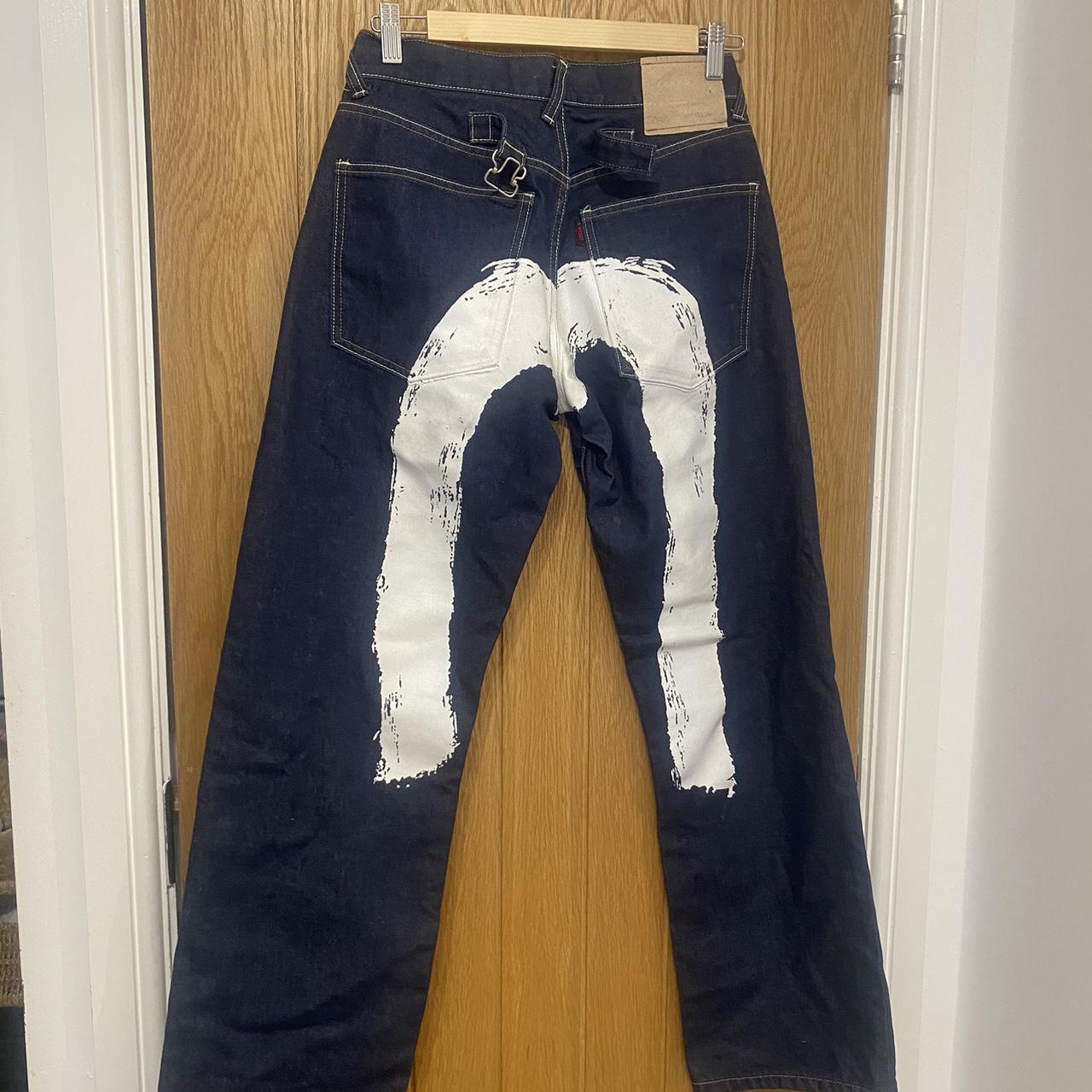 Evisu jeans W28 in perfect condition, only worn... - Depop