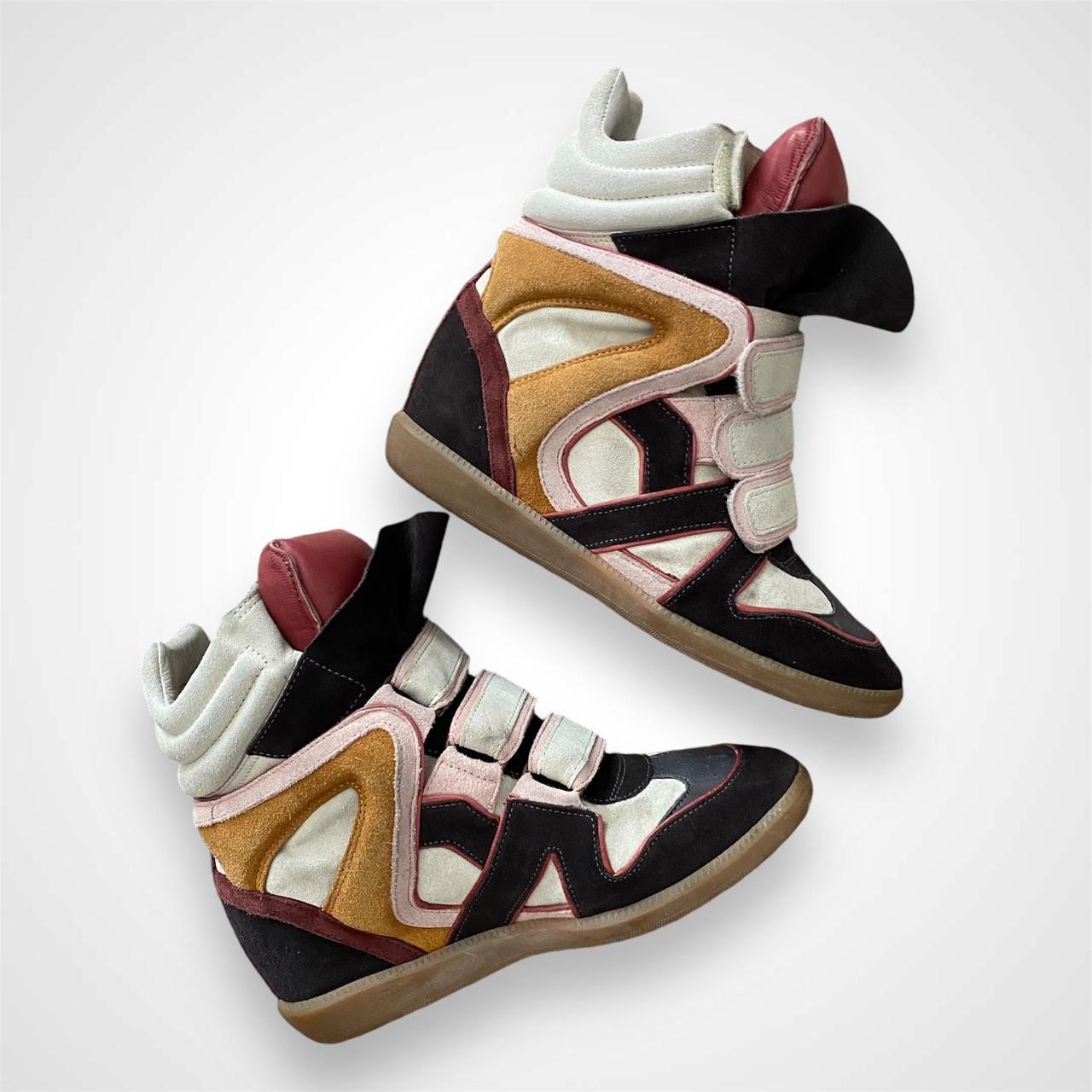 isabel marant sneakers size 37 (fits a... - Depop