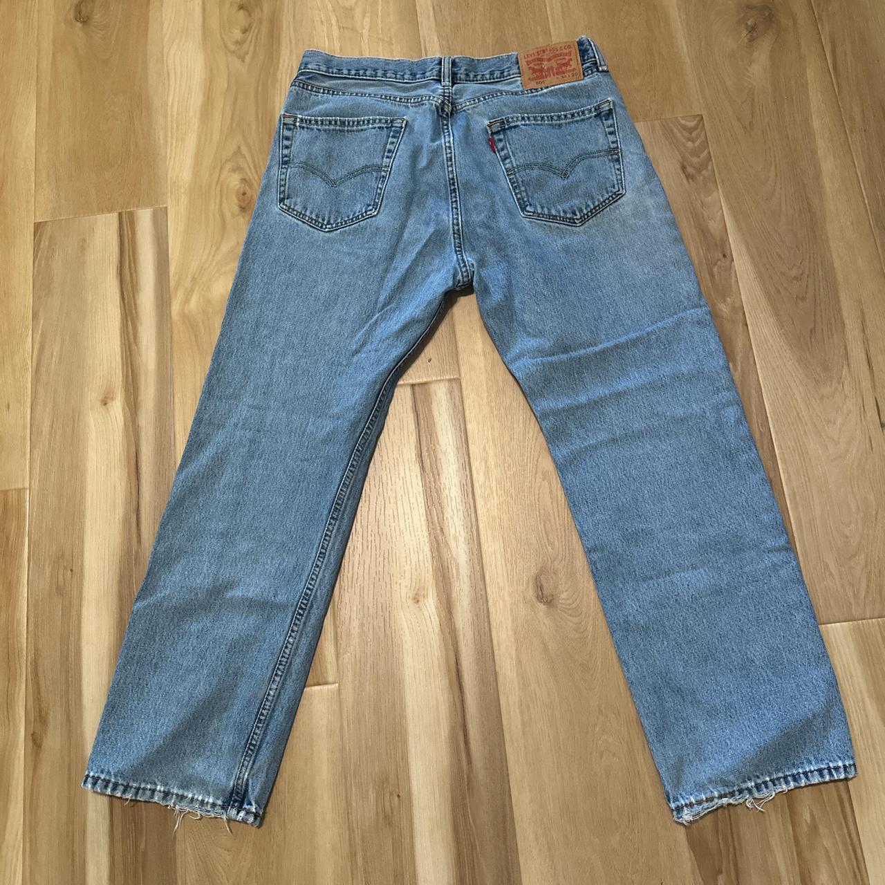 Levi’s faded washed blue 505 jeans 34x29 all... | Depop