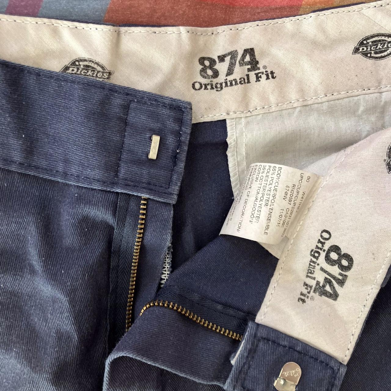 navy blue 874 original fit dickies 32" waist hardly... - Depop