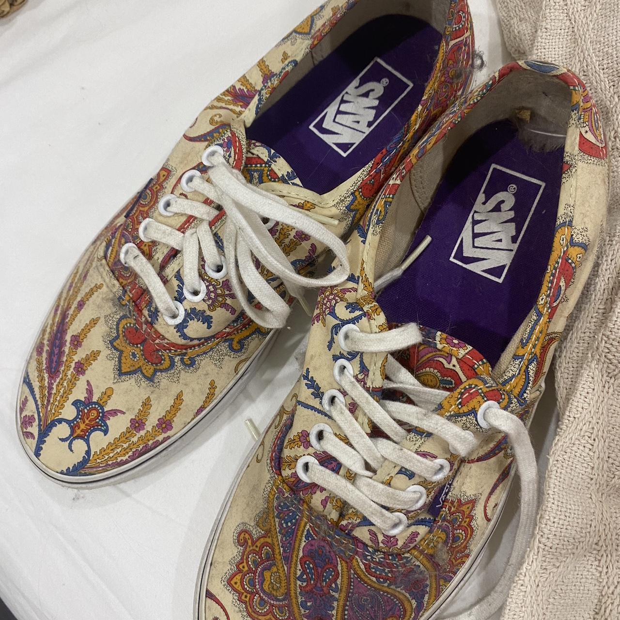 Old patterned vans. Men’s size US 9/ Woman’s size 10.5 - Depop