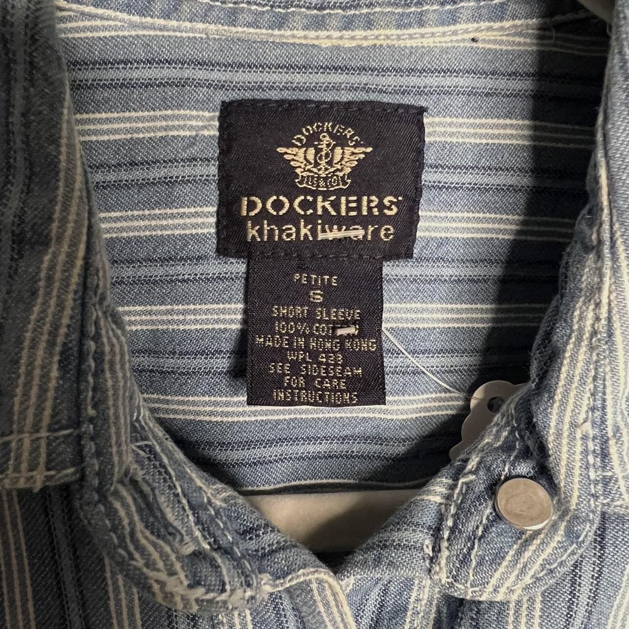 Cute vintage dockers button down top Looks so good... - Depop