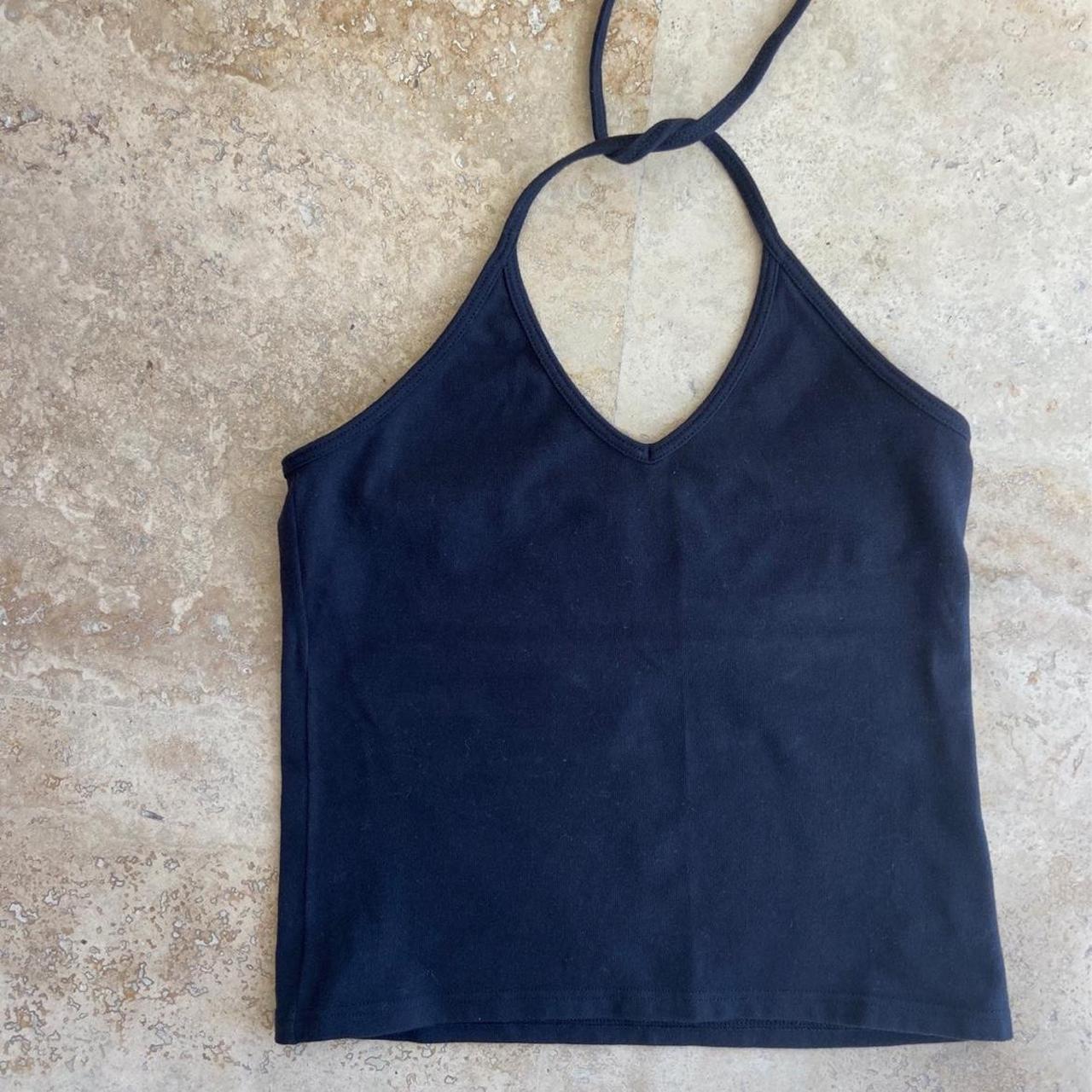 Brandy Melville Black Halter Top ⋆｡⋆ ˖° perfect for... - Depop