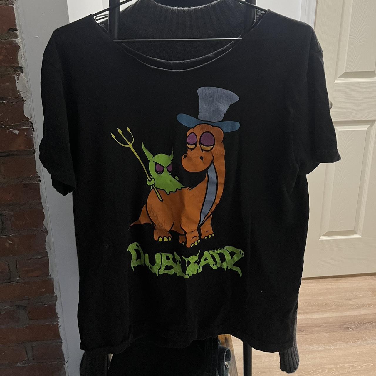dubloadz dinosaur off the shoulder tee #lostlands - Depop