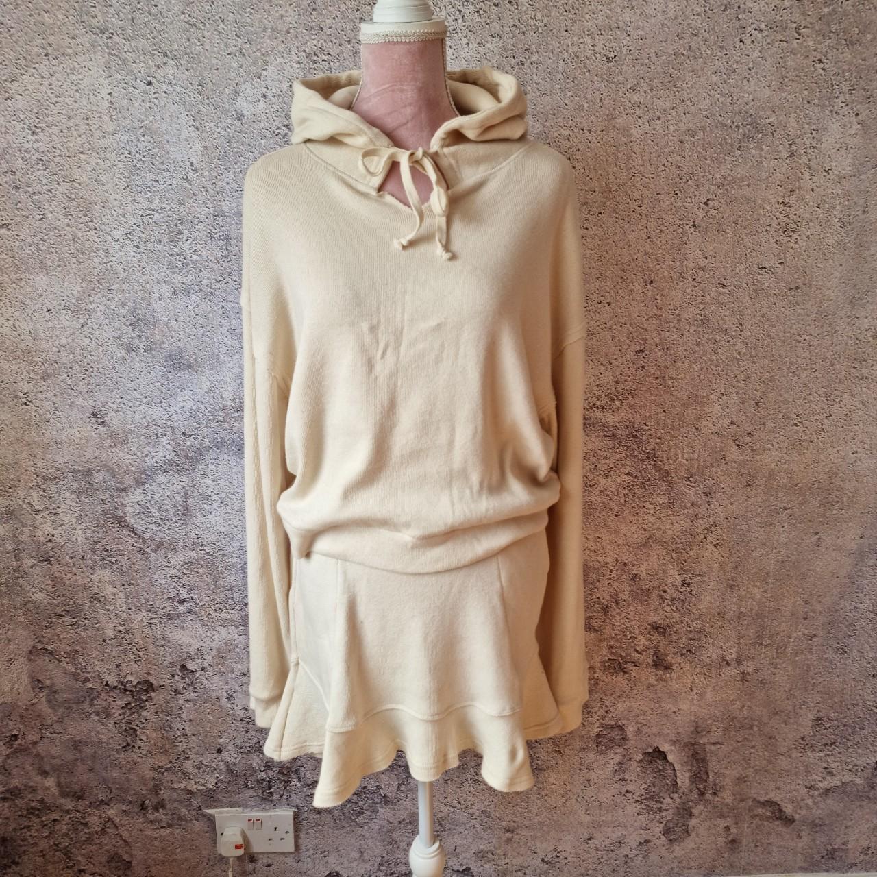 Free people FP beach set Mini skirt & hoodie Size... - Depop