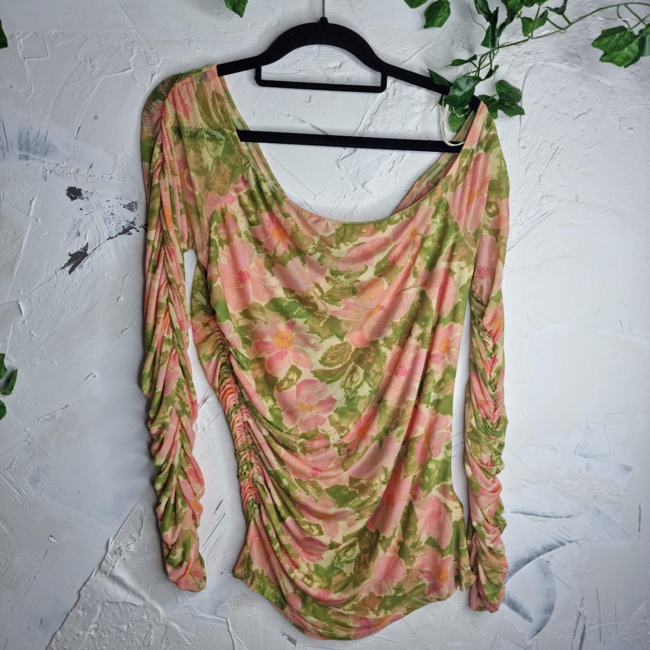 Free people mesh "Priya Top "Size L New without tags... - Depop