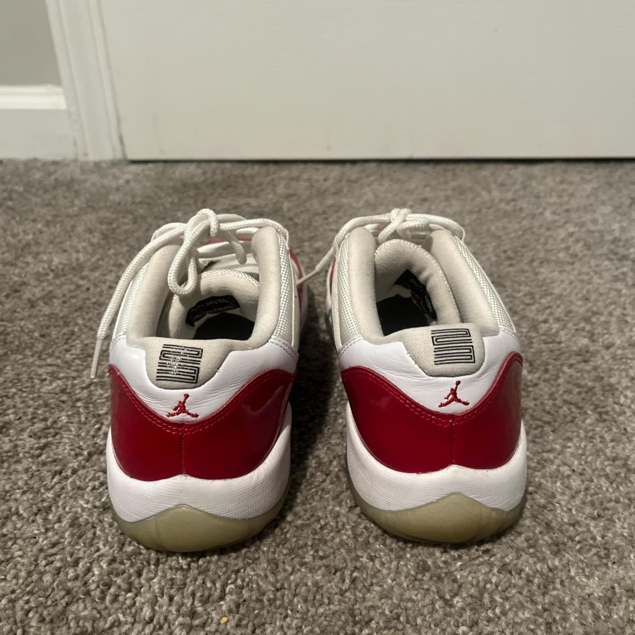 jordan 11 cherry lows size 7 gs bottoms are... | Depop
