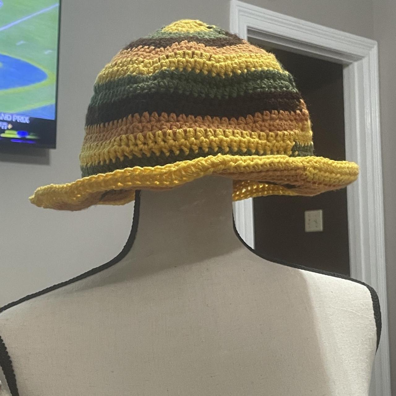 Handmade Multicolor fall bucket hat See 2nd slide... - Depop