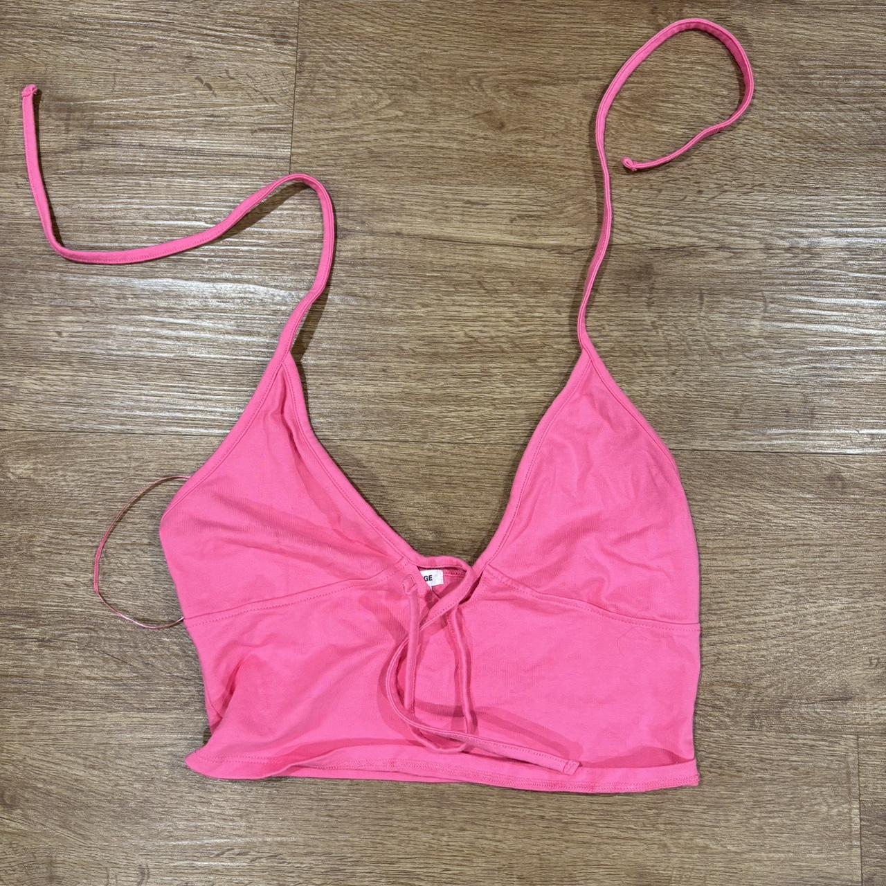 Medium garage crop top. Ties in the front! Ties in... - Depop