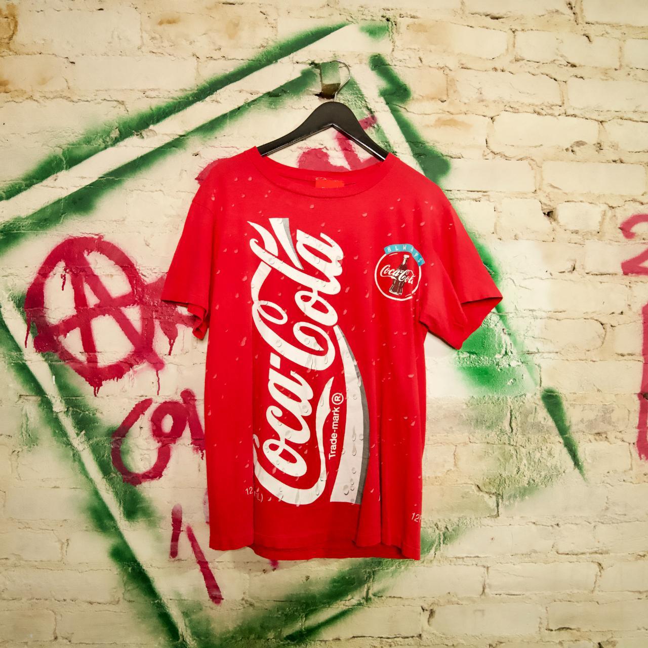 Coca-Cola Men's Red T-shirt | Depop