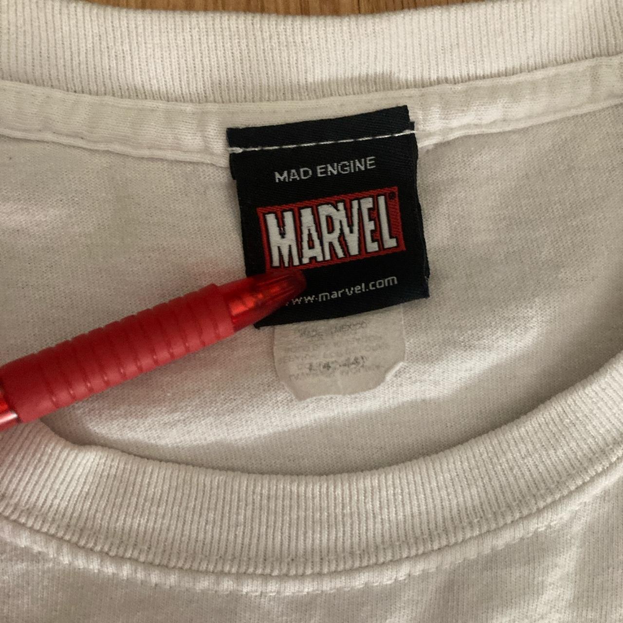 Vintage Marvel Mad Engine big graphic shirt Size... - Depop