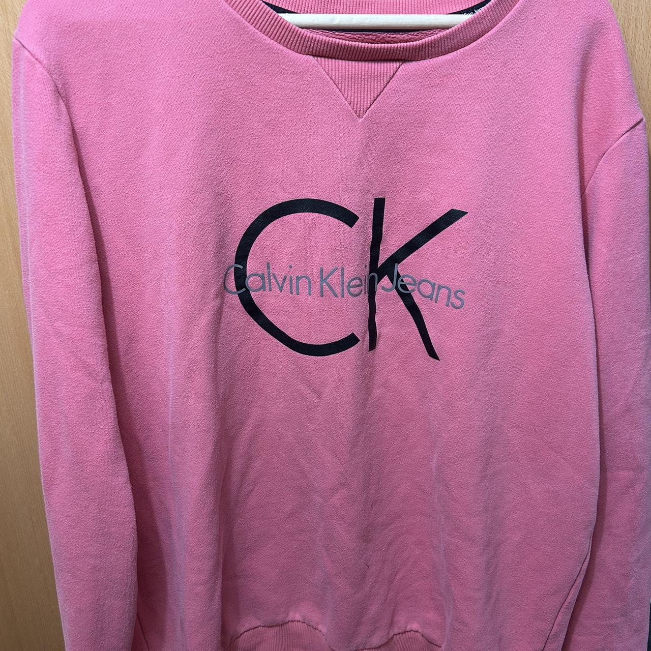 Pink Calvin Klein Jeans sweatshirt - Depop