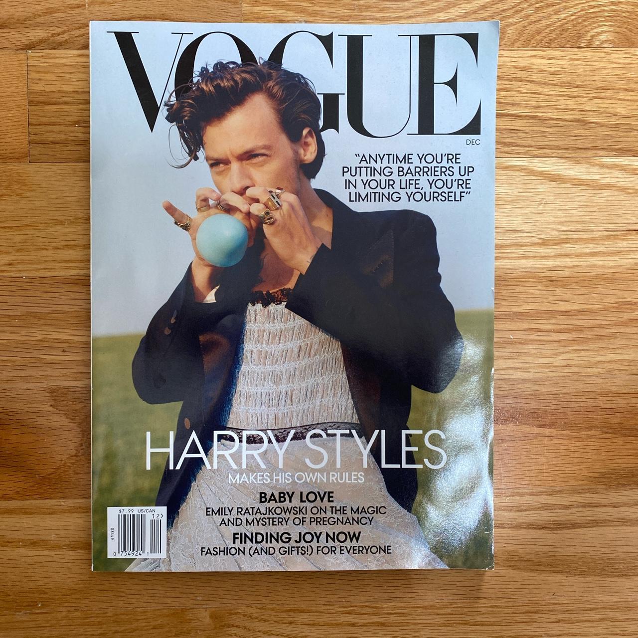 Vogue magazine Harry Styles cover Pretty good... - Depop