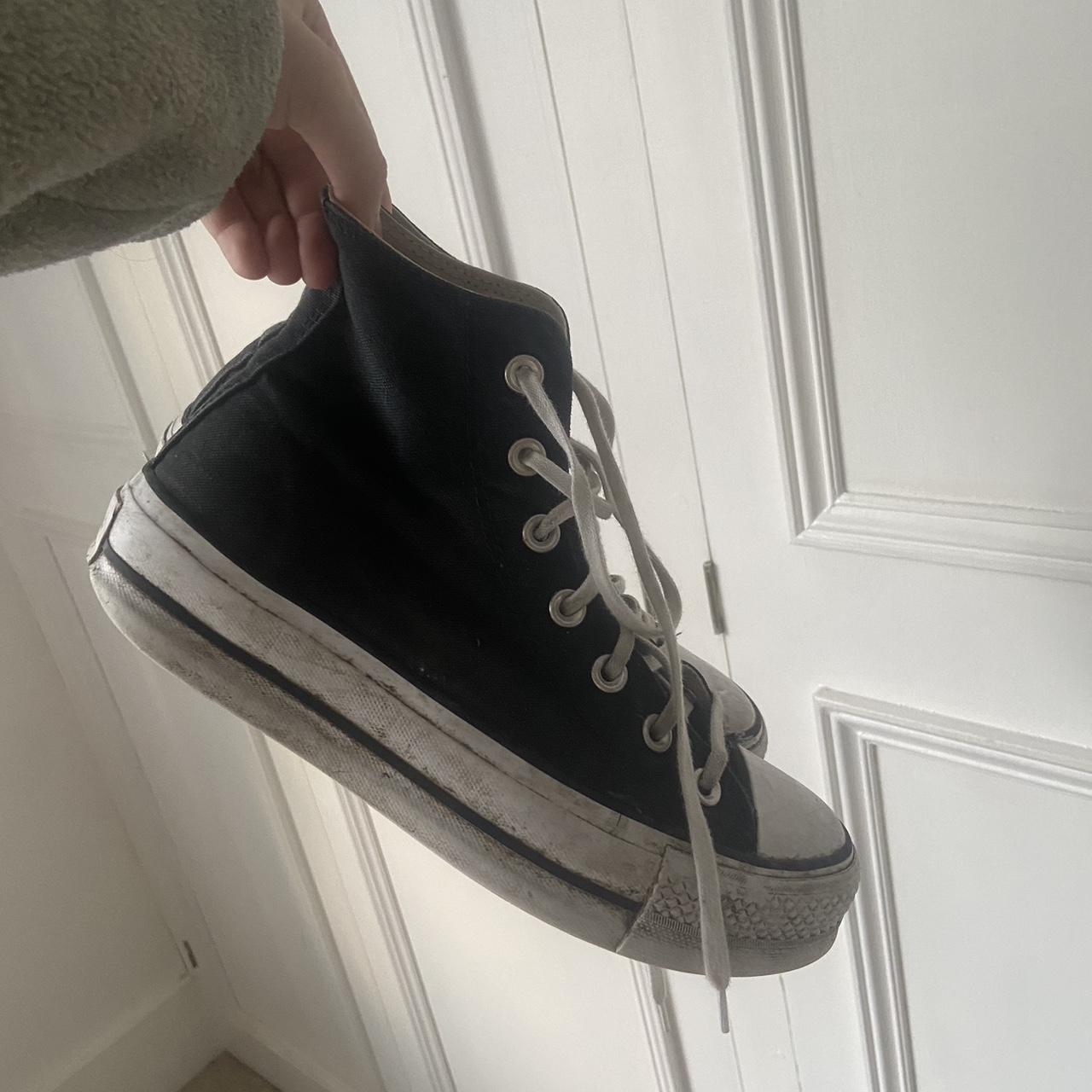 Black platform converse Size 5 I love these shoes! A... - Depop