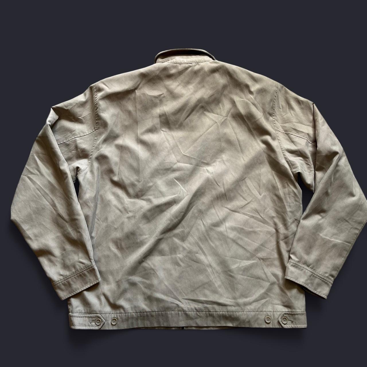 Trader Bay Tan corduroy zip-up jacket - size L... | Depop