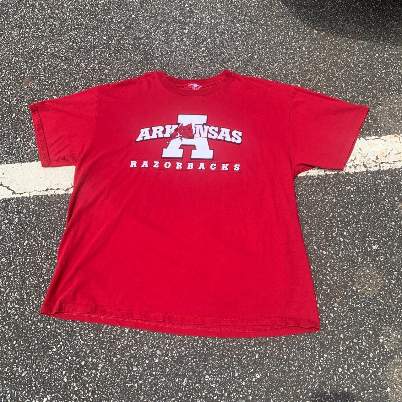 Vintage Arkansas Razorbacks Shirt 90s College... - Depop