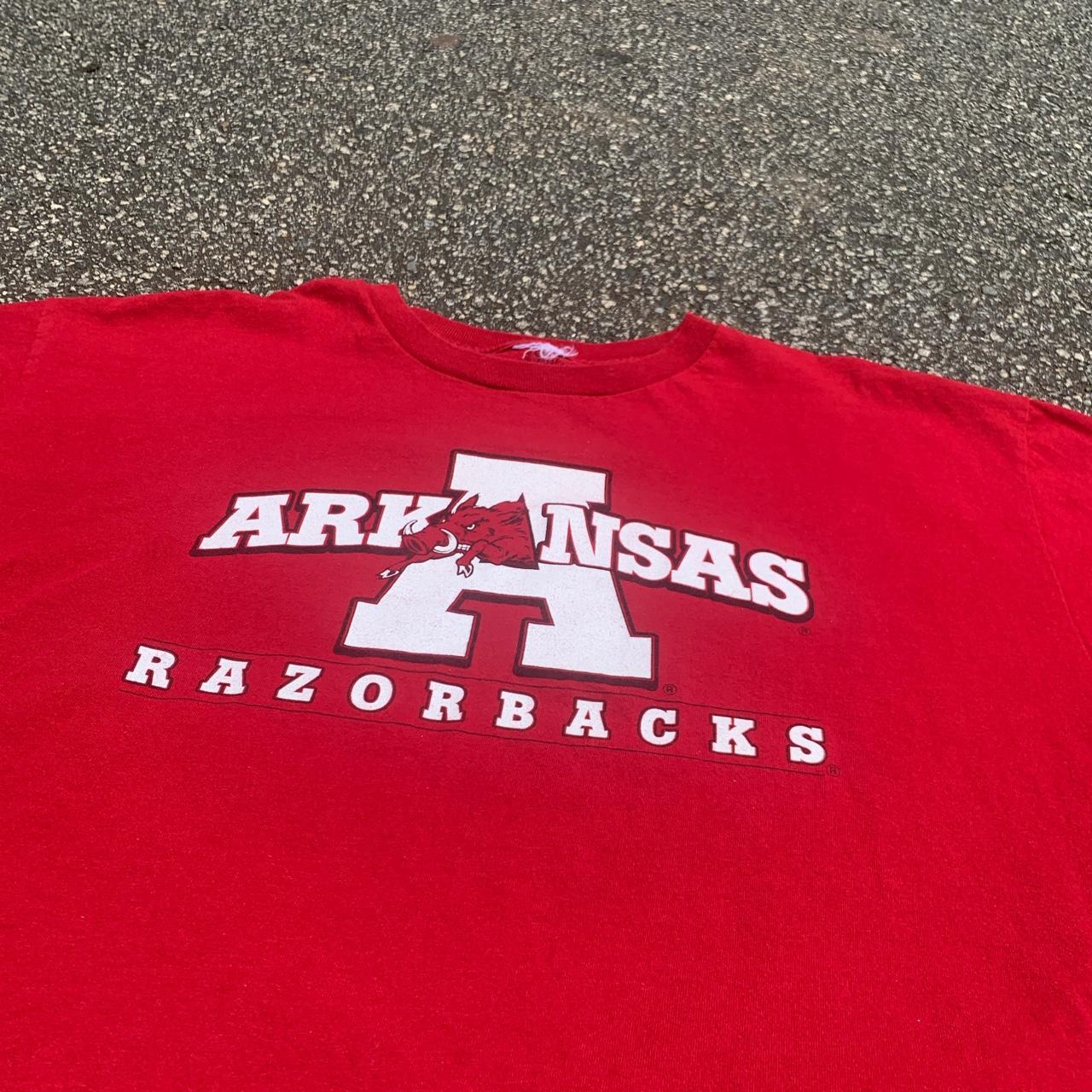 Vintage Arkansas Razorbacks Shirt 90s College... - Depop