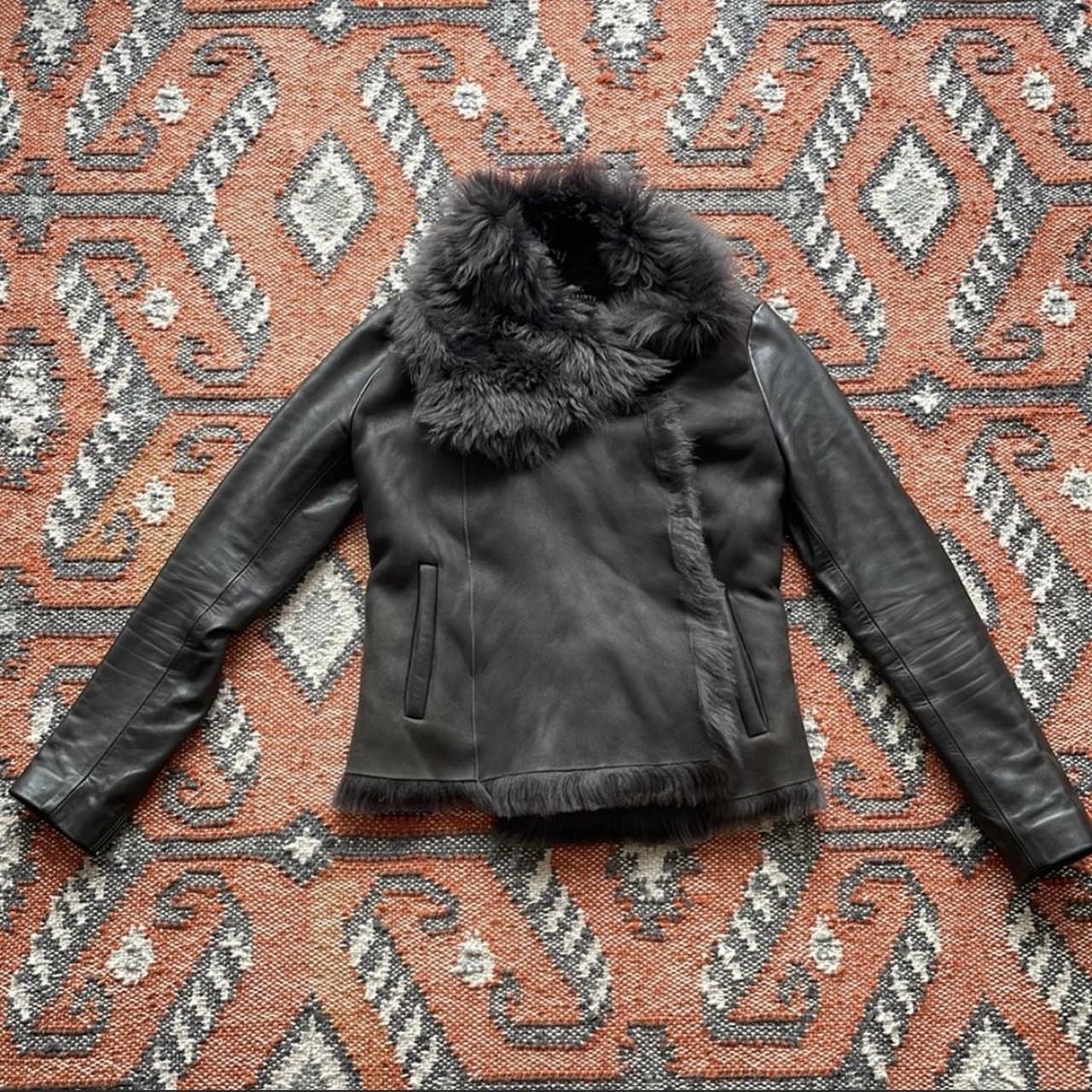 All Saints Caradon Shearling Jacket US 0 Retail... - Depop