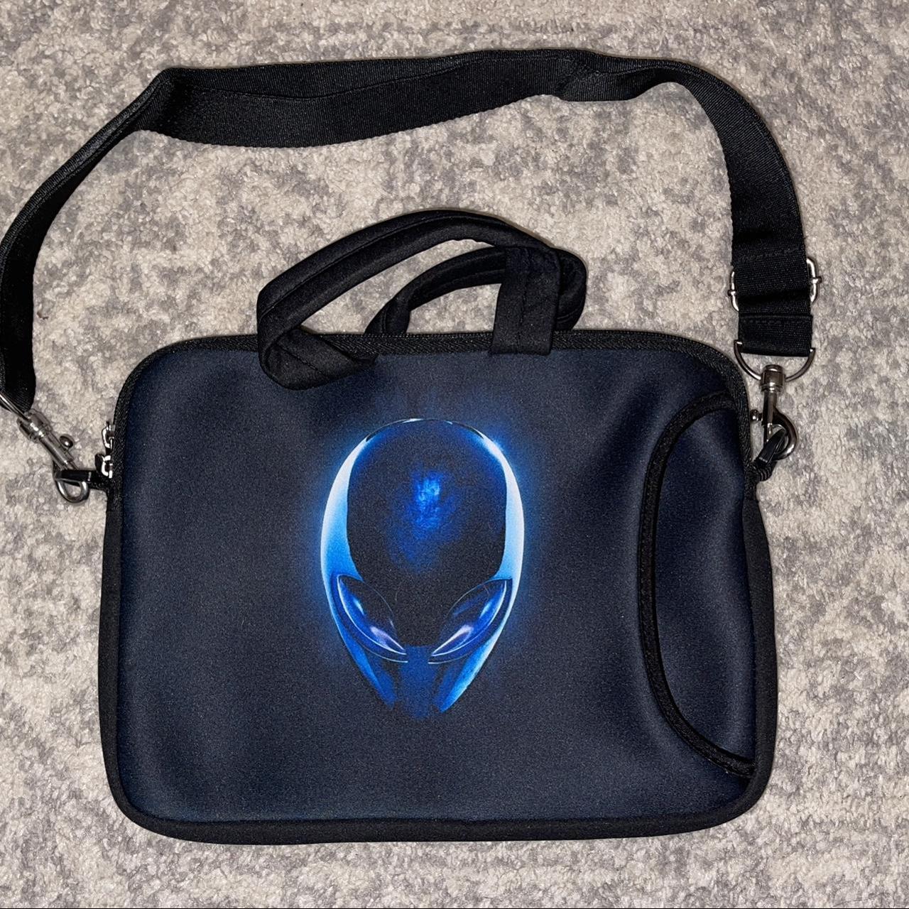 alienware zipper carrying case, about 12 inches long... - Depop