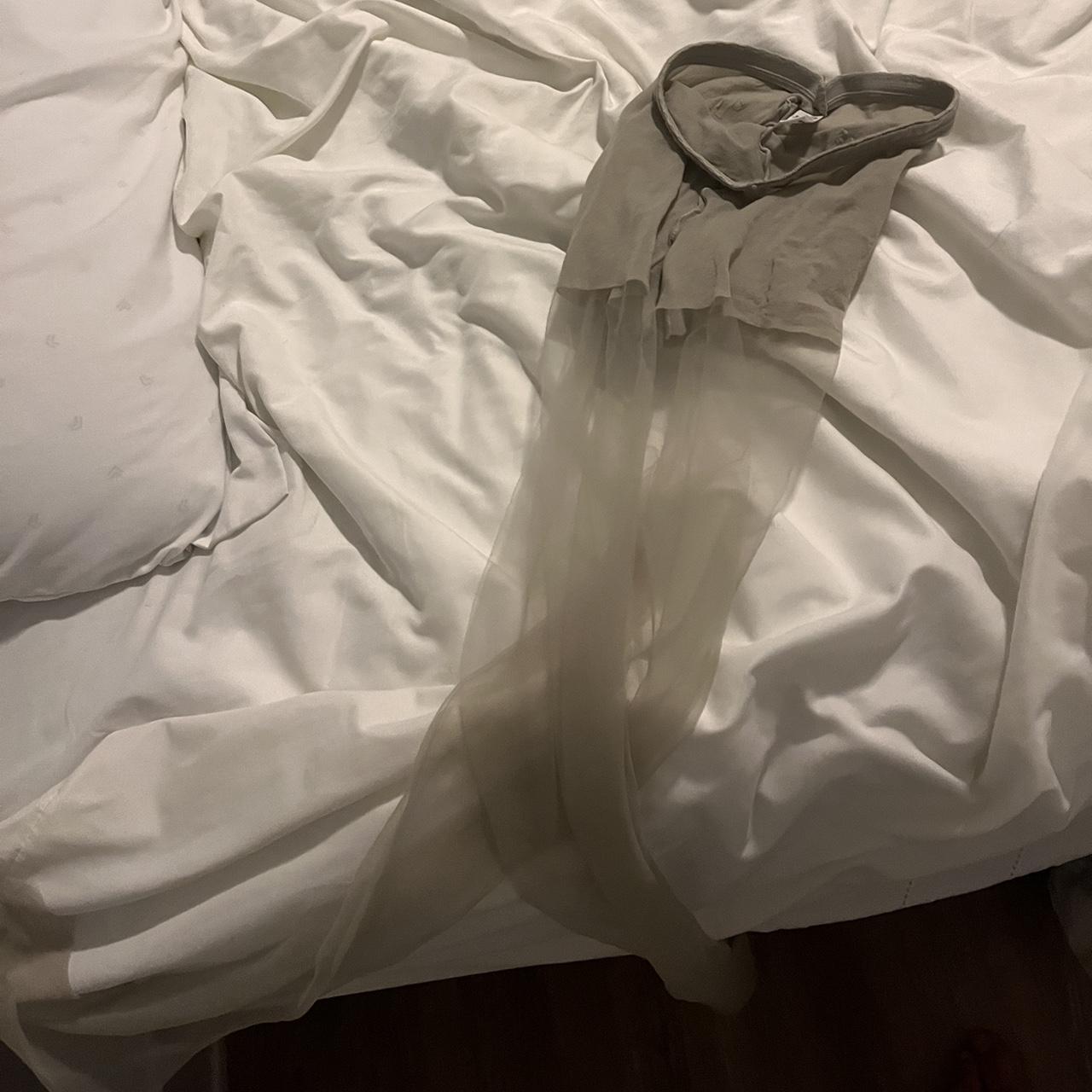 Christian Dior Women's Cream and Tan Hosiery-tights | Depop