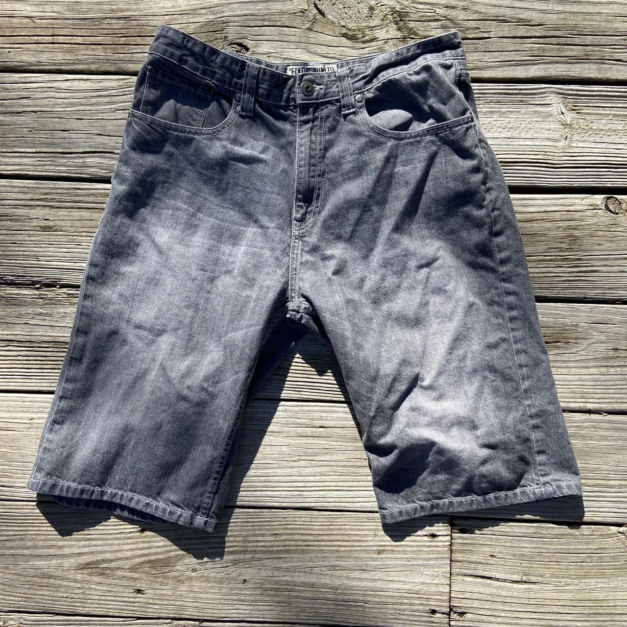 Grey washed jorts Baggy fit like South Pole - Depop