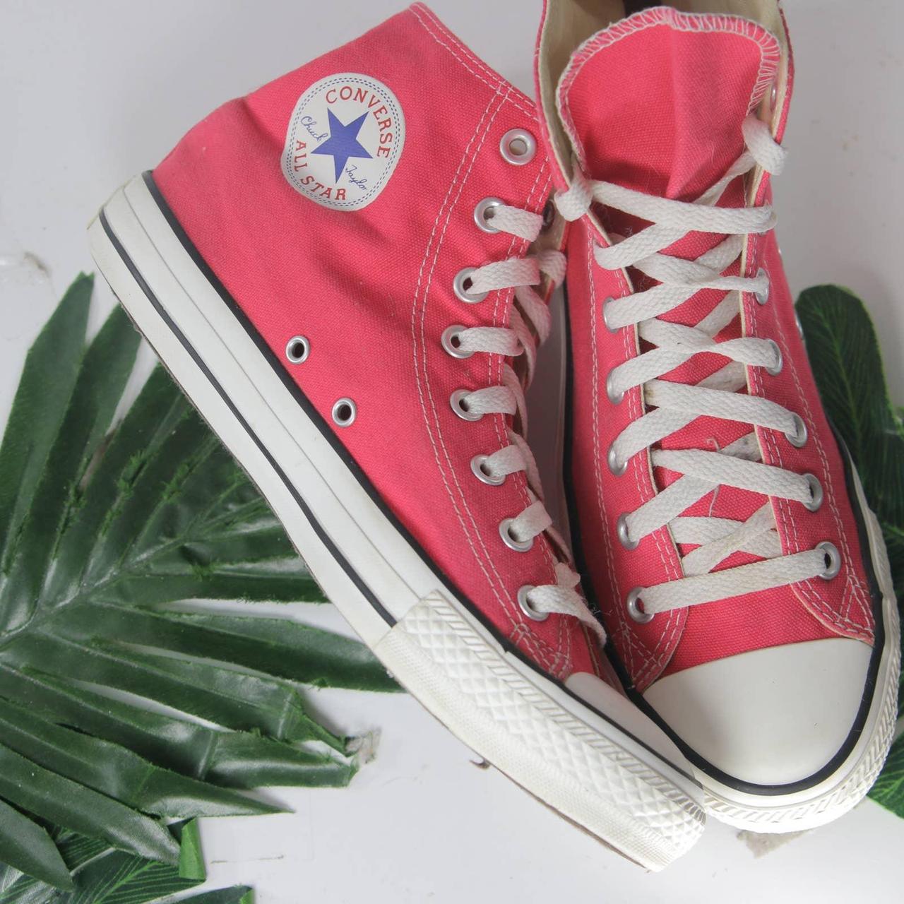 Name: Converse High Top Pink White Pink White Shoes... - Depop